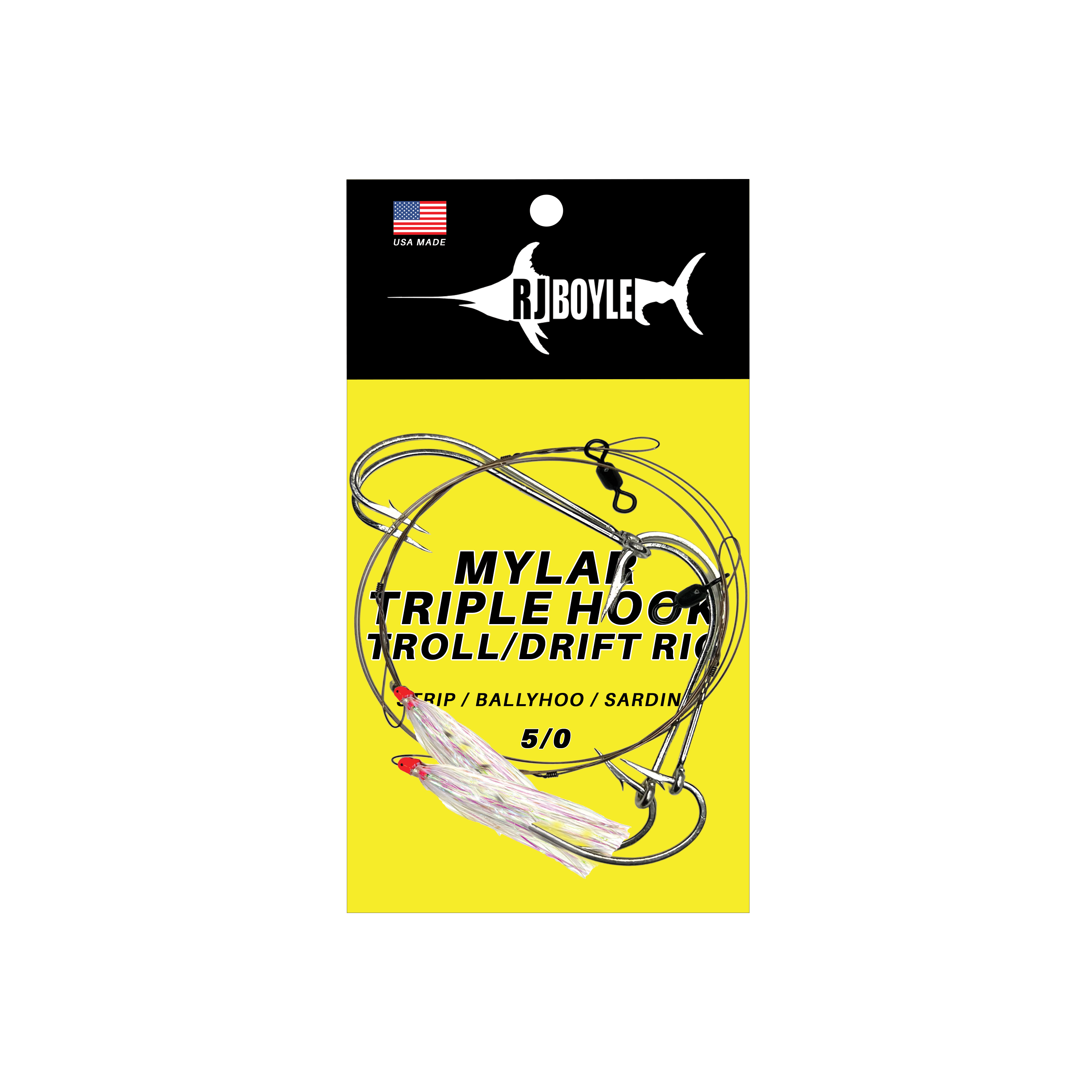 RJ Boyle Mylar Triple Hook Troll/Drift Rig | RJ Boyle